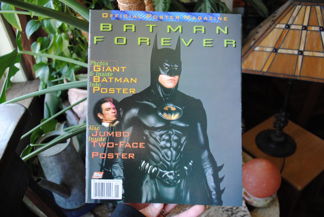 1995 Batman Forever Official Poster Magazine - Topps - Softcover Book ...