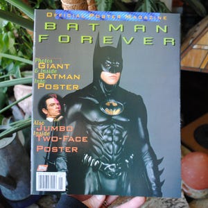 1995 Batman Forever Official Poster Magazine - Topps - Softcover Book ...