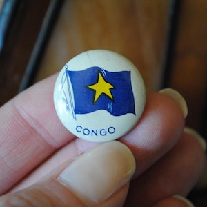 Vintage Congo Flag Pin Back Button - Flags of the World Pinback - Lapel ...
