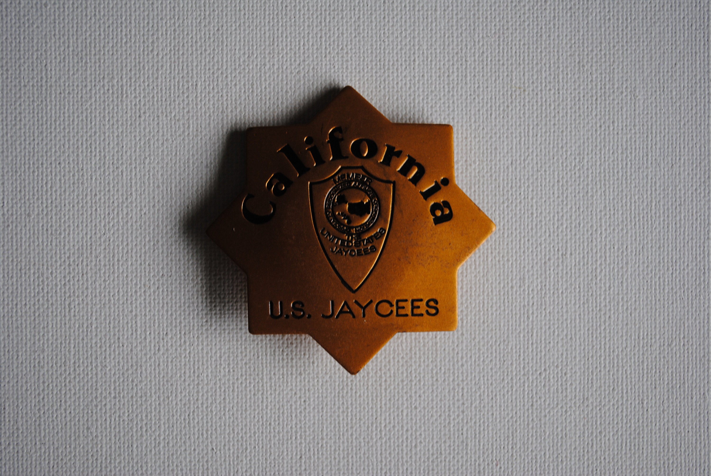1960's California U.S. Jaycees Badge - Member of the United States Jc's ...
