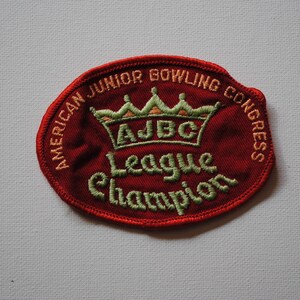 Vintage AJBC League Champion Patch - American Junior Bowling Congress ...