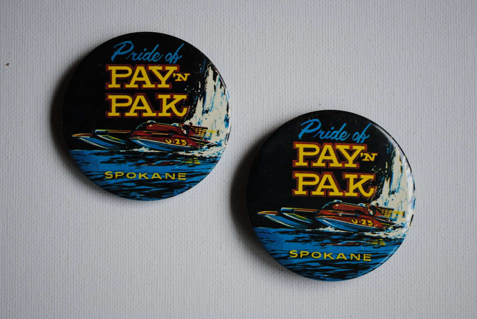 Vintage Pride of Pay 'N Pak Unlimited Hydroplanes Button - Etsy