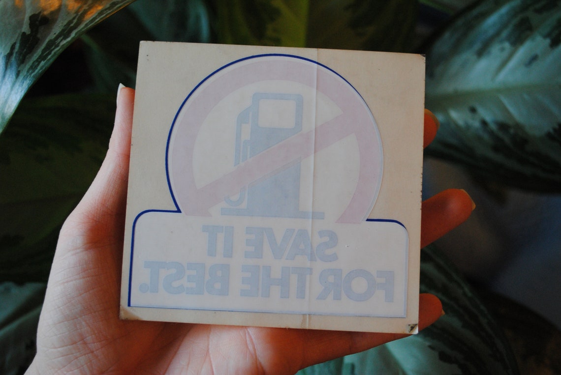 Original Save It for the Best Decal Retro Window Sticker - Etsy