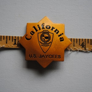 1960's California U.S. Jaycees Badge - Member of the United States Jc's ...