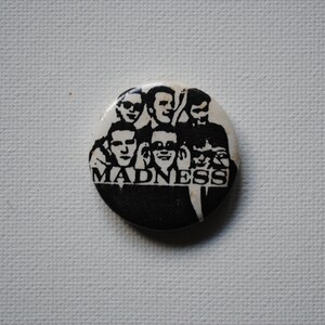 Vintage Madness Pin Back Button UK Ska Two Tone Punk Revival - Etsy