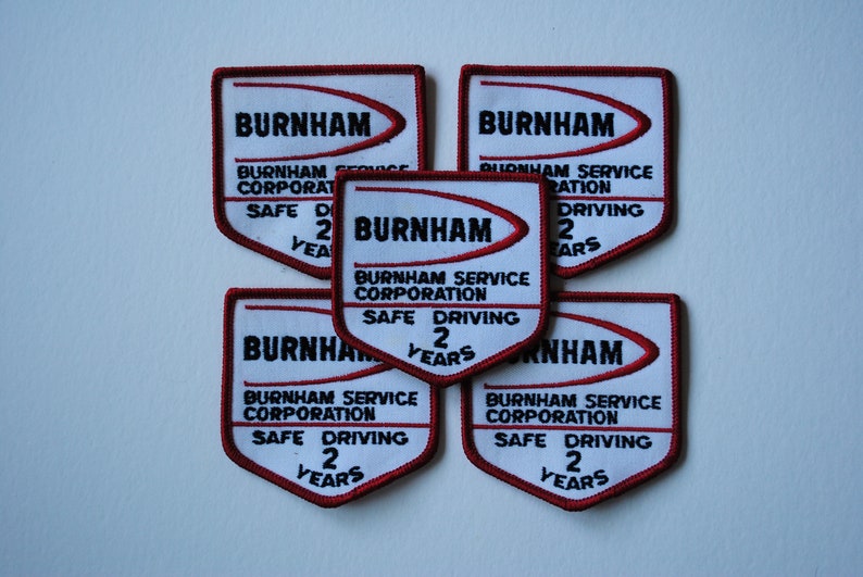 Vintage Safe Driving Achievement Patch Burnham Service | Etsy