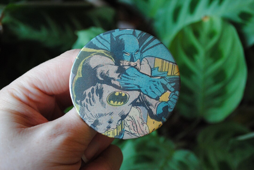 Vintage Batman Button Comic Book Art Badge A Minit - Etsy
