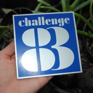 Vintage Challenge 83 Sticker - Decal - on Scotchcal Brand Film - Etsy
