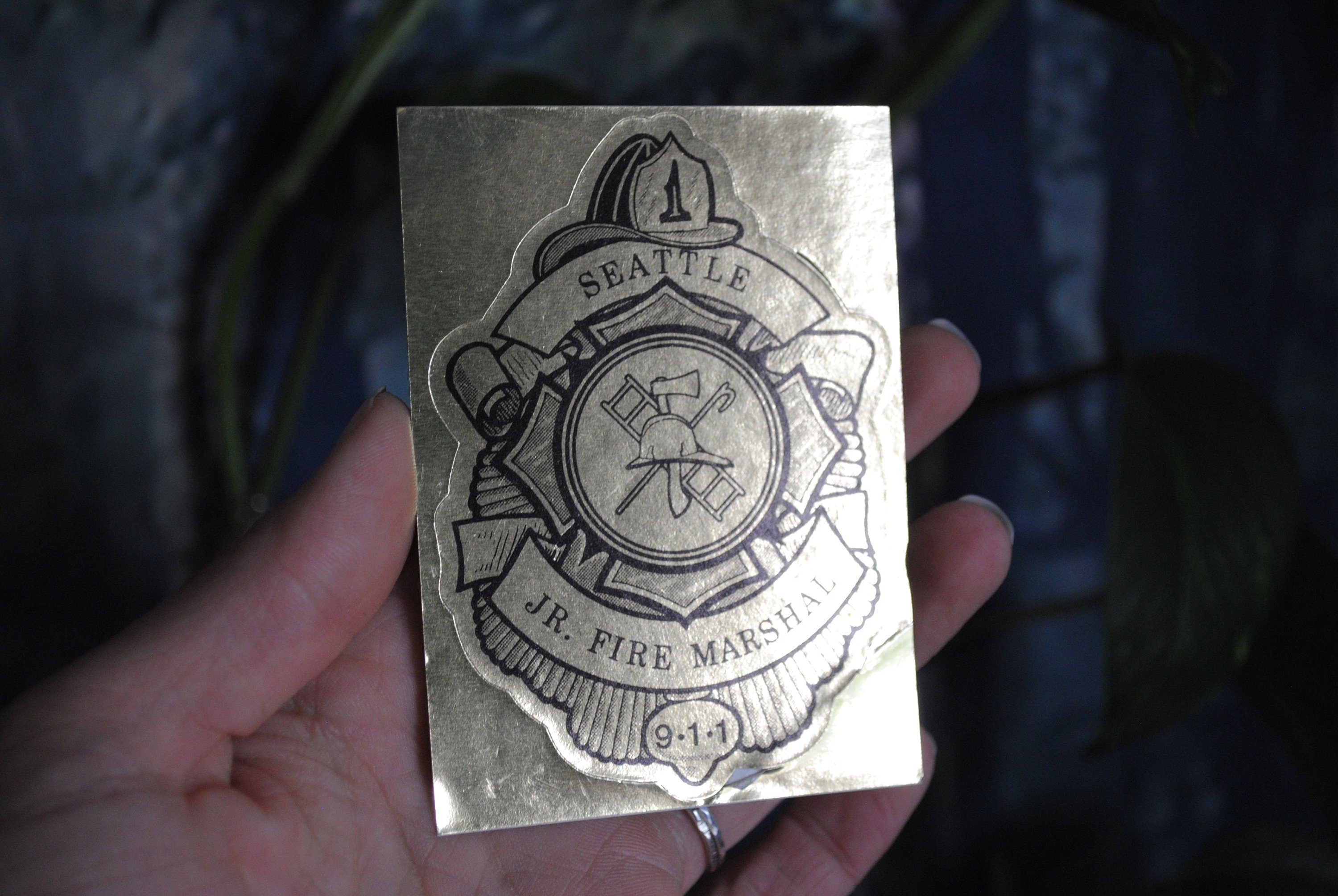 Vintage Seattle Junior Fire Marshal Sticker Decal - Etsy