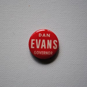 Vintage Dan Evans Governor Pin Vintage Washington Political - Etsy