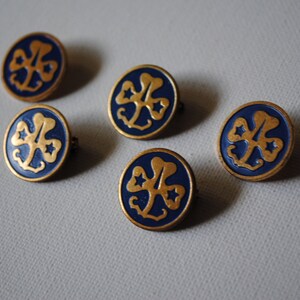 Vintage Girl Scouts WAGGGS World Pin - Trefoil Pinback - World ...