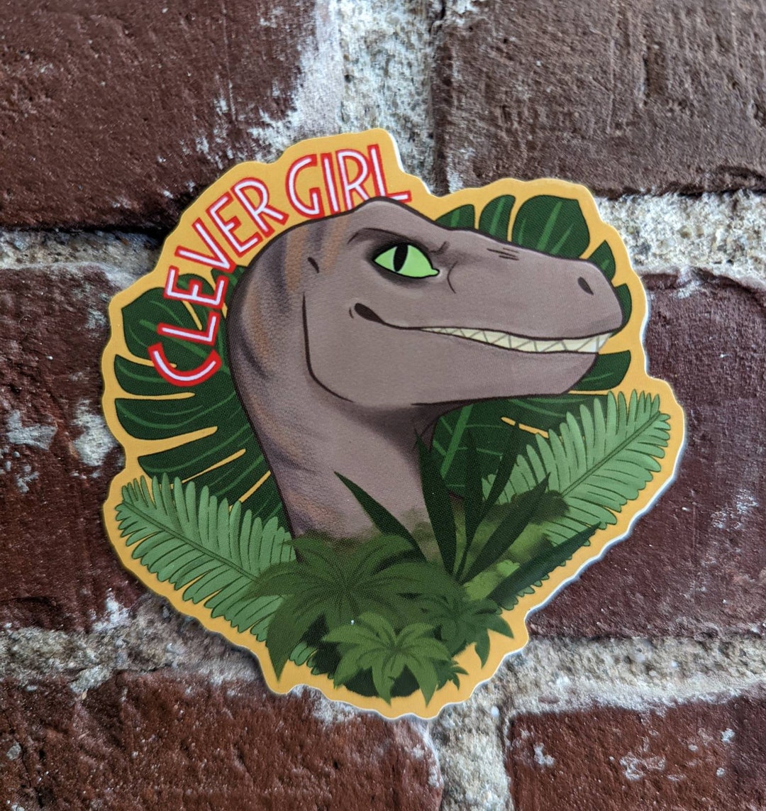 Clever Girl Jurassic Park Vinyl Sticker - Etsy