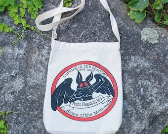 Mothman Tote Bag Boba Mothman Series Cute Baby Cryptid - Etsy