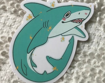 Cute Shark Sticker - Etsy