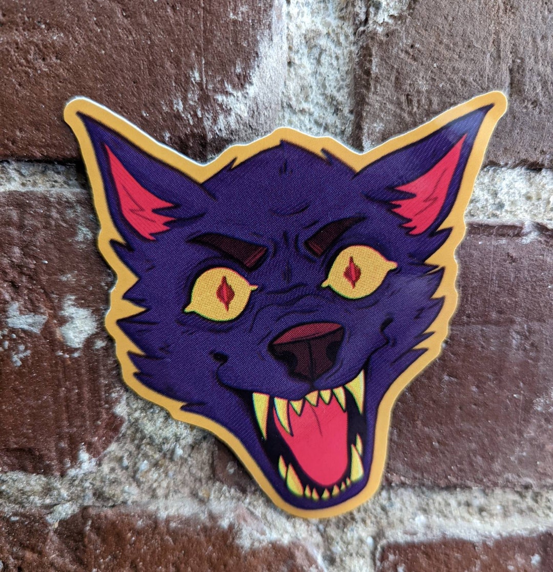 Werewolf Maw Vinyl Sticker - Etsy