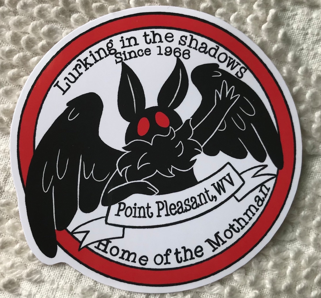 Home of the Mothman Sticker - Etsy