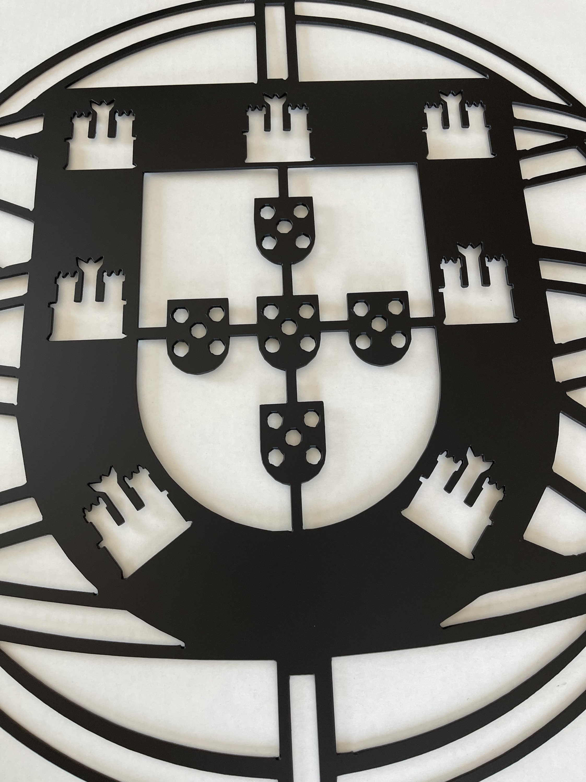 Portuguese Crest Metal Sign Coat of Arms 22 Inch - Etsy Canada