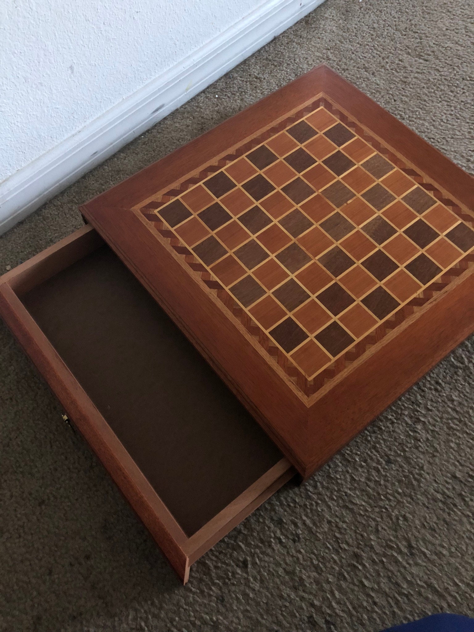 Handmade Chess Board With Drawer - Etsy