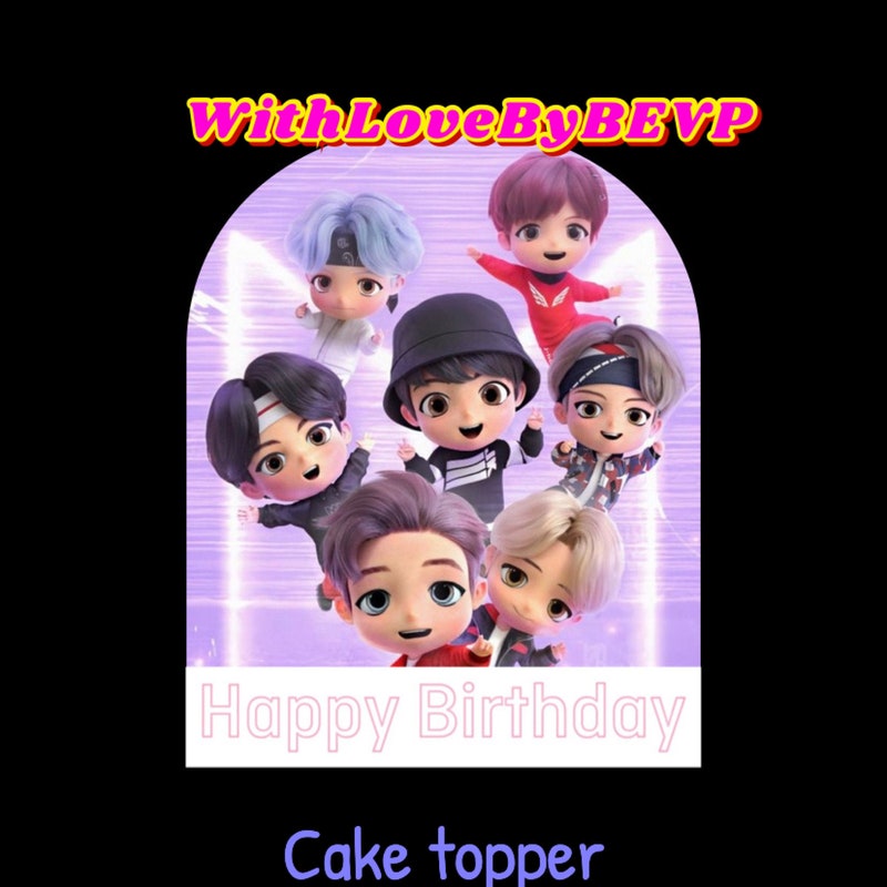 Bts Cake Topper - Etsy