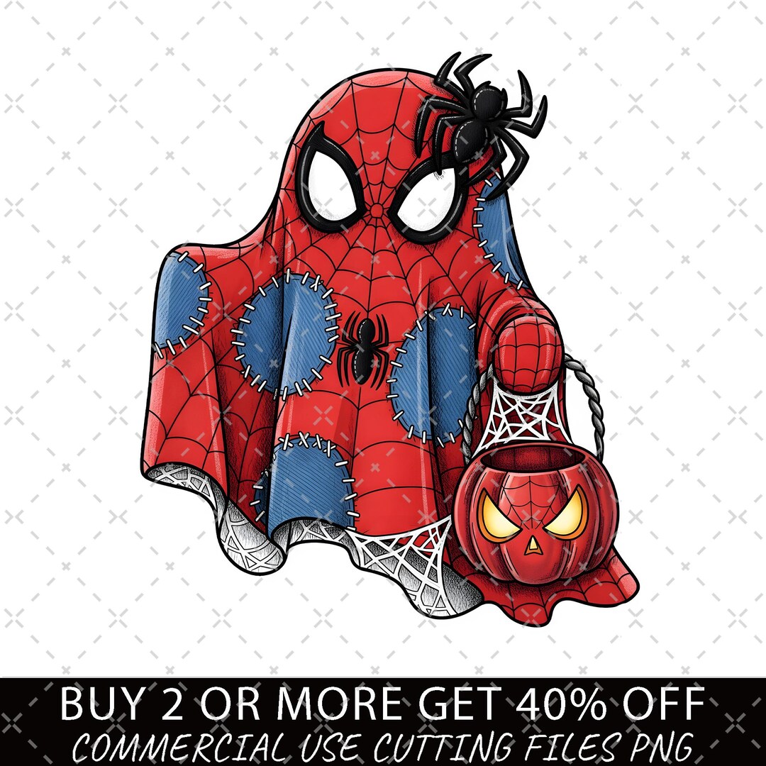 Spider Halloween PNG, Trick or Treat PNG, Halloween Superhero, Spooky ...