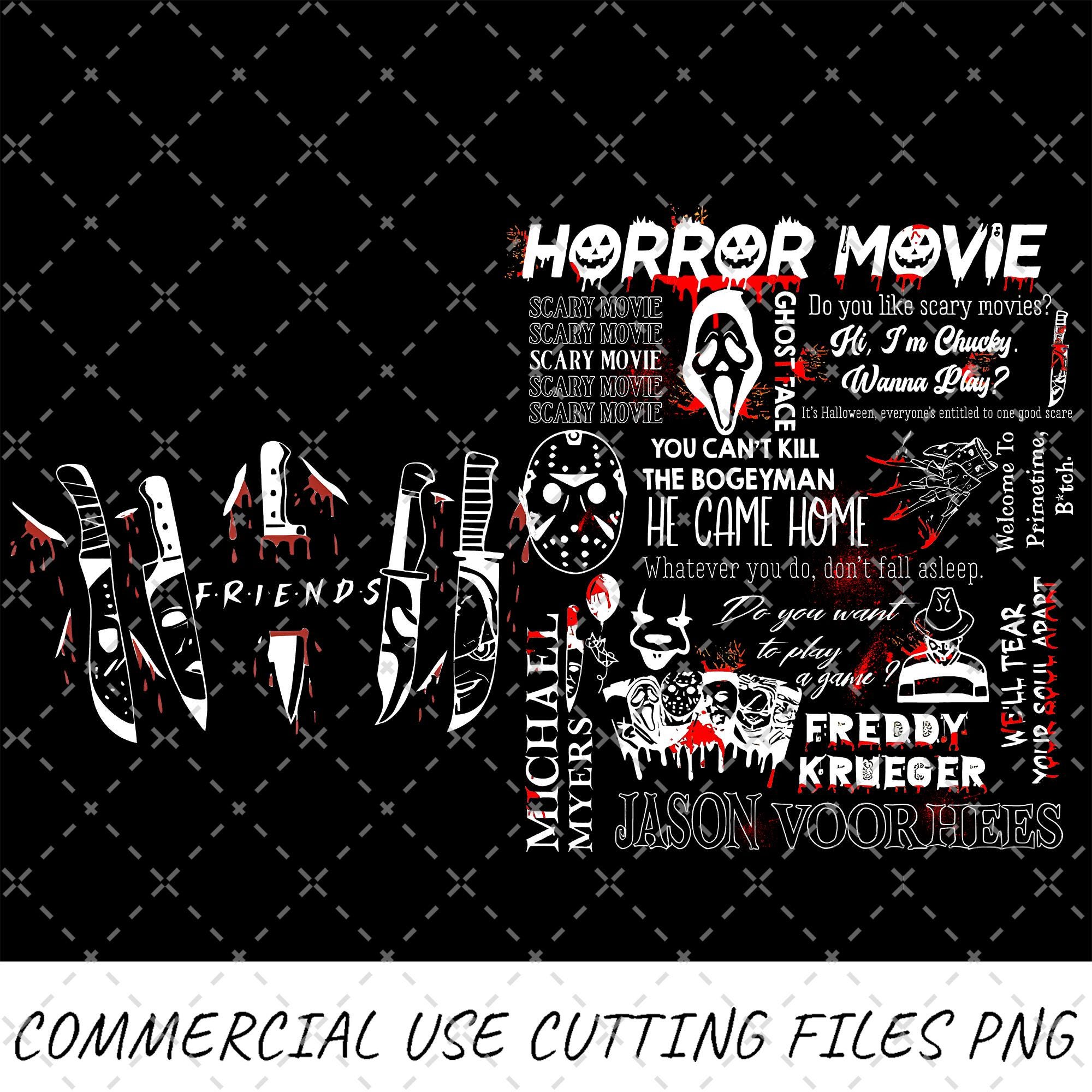 Thug Life Horror Movie PNG, Scary Halloween PNG, Horror Movies Png ...