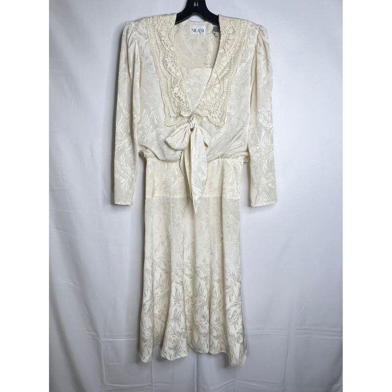 Vintage 80s Bow Dress - Etsy