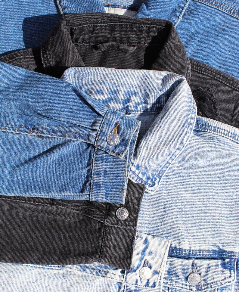 School Denim Jacket Lightening Bolt Design Customizable - Etsy