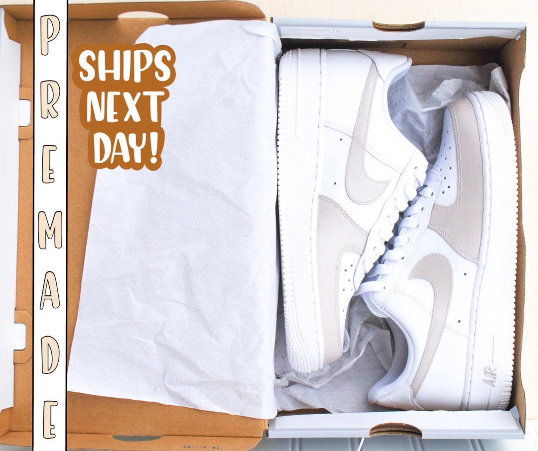 Tan Toe Air Force 1 Size W 5 / KID 3.5 Air Force Ones - Etsy
