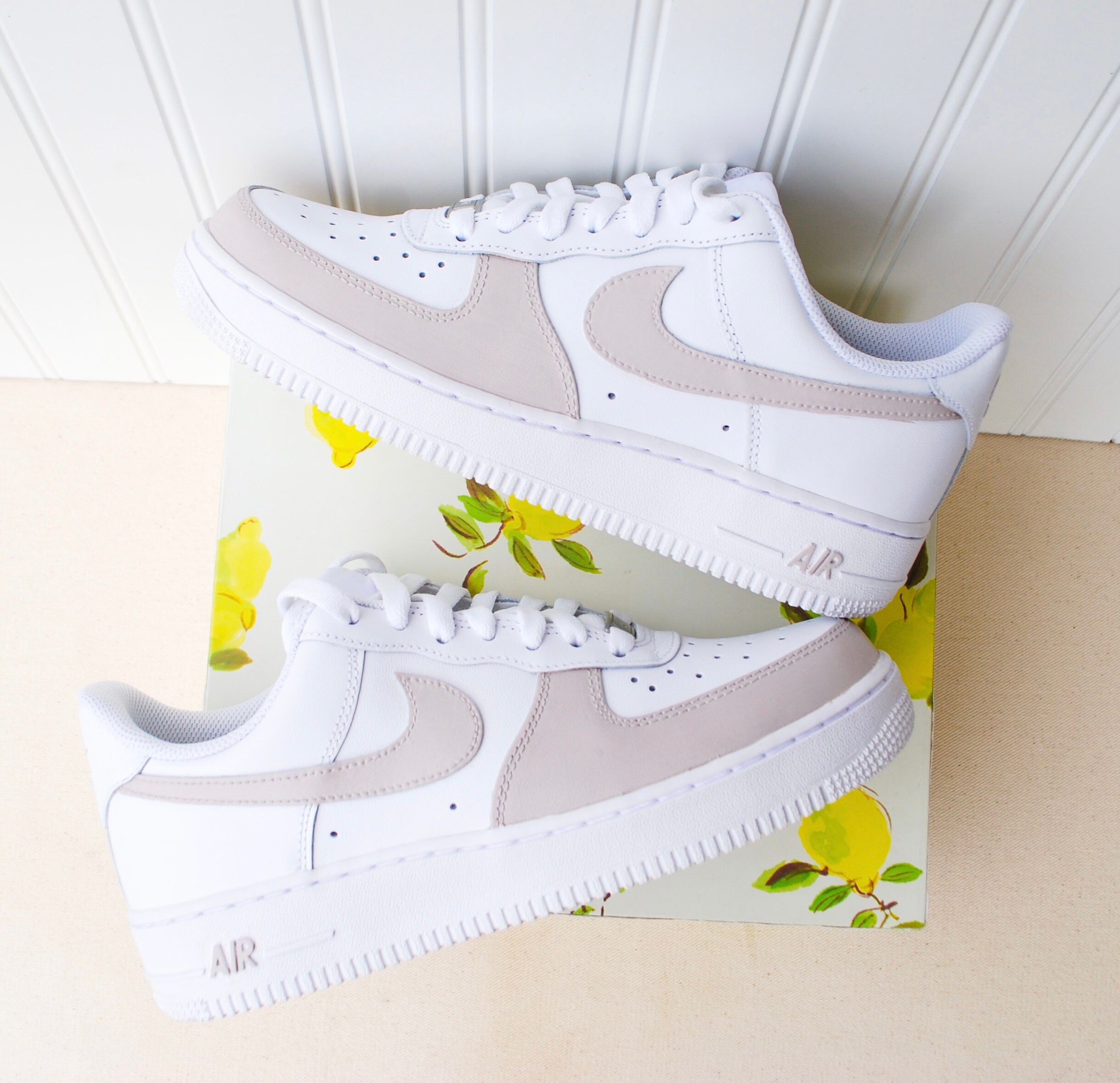 Tan Toe Colorblock Air Force 1 Custom Handpainted AF1 Custom - Etsy