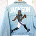 Football Denim Jacket | Handpainted | Custom - Etsy