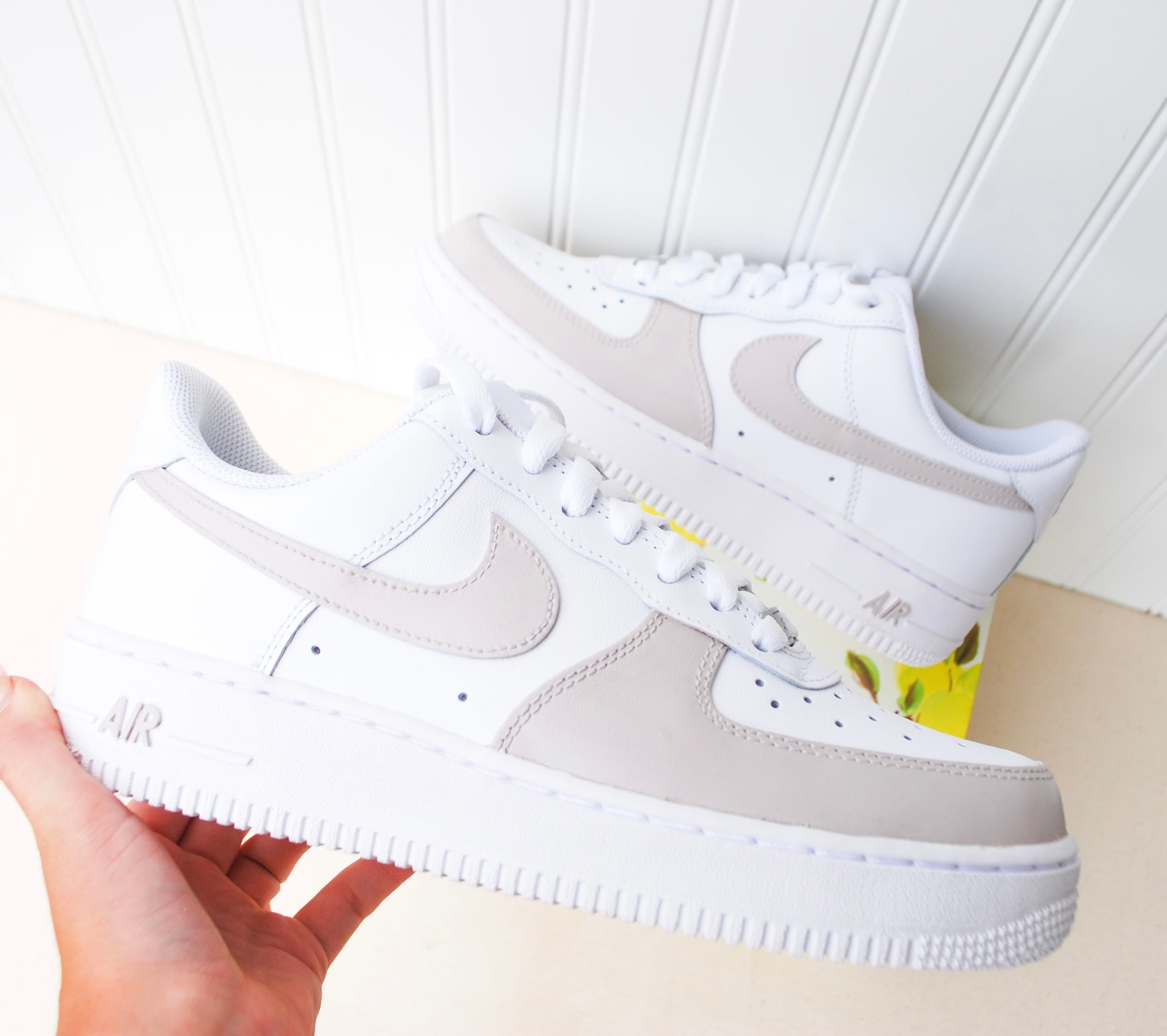 Tan Toe Colorblock Air Force 1 Custom Handpainted AF1 Custom - Etsy