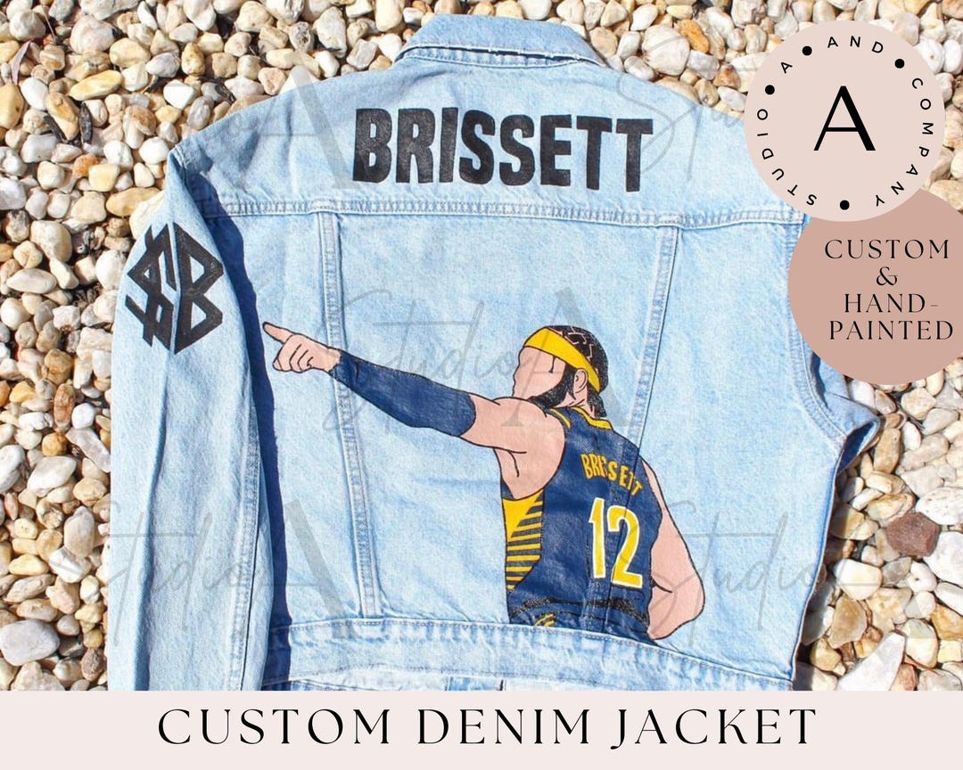 Basketball Denim Jacket | Handpainted | Custom - Etsy