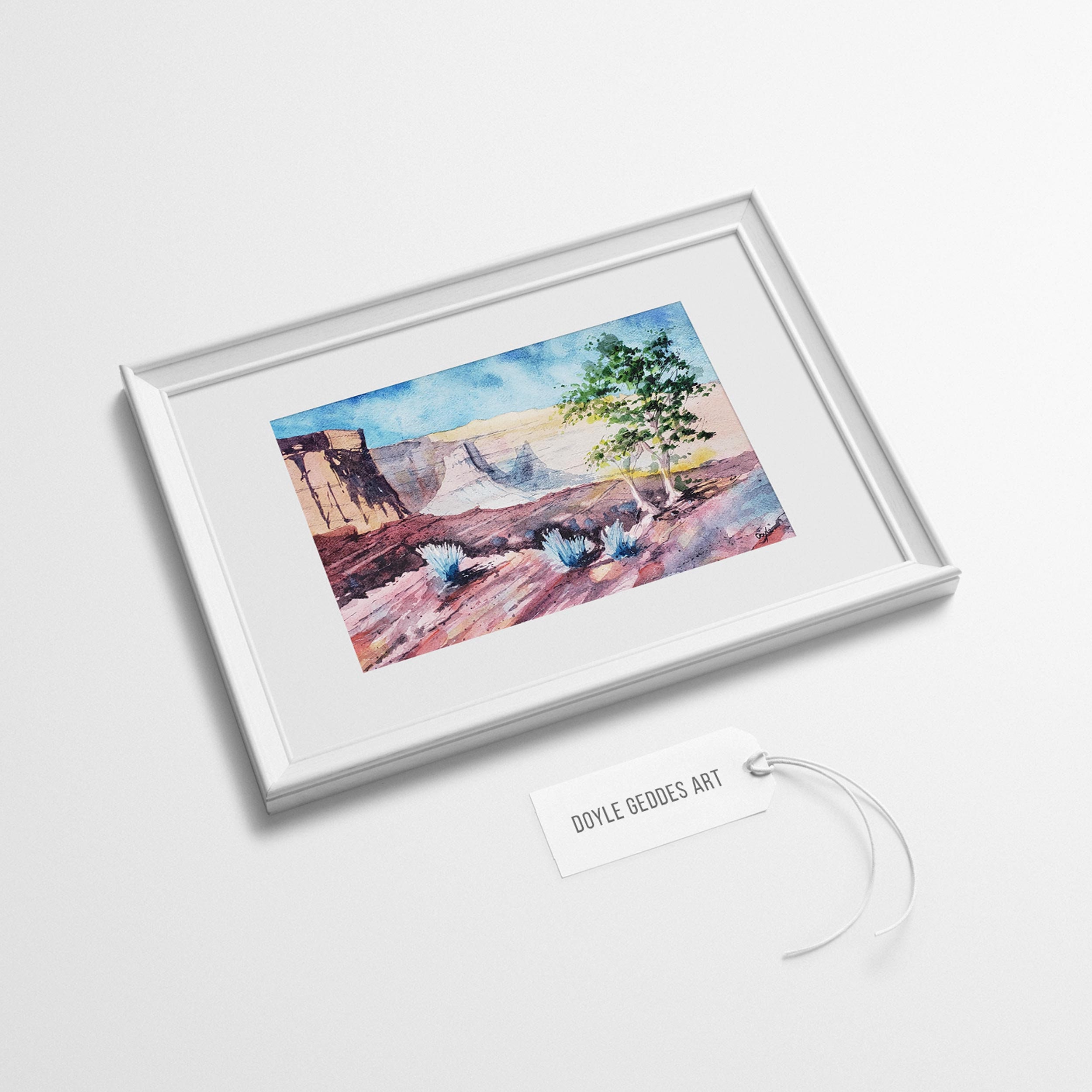 Castle Rock Watercolor Wall Art - Castle Rock Painting - Nature ...