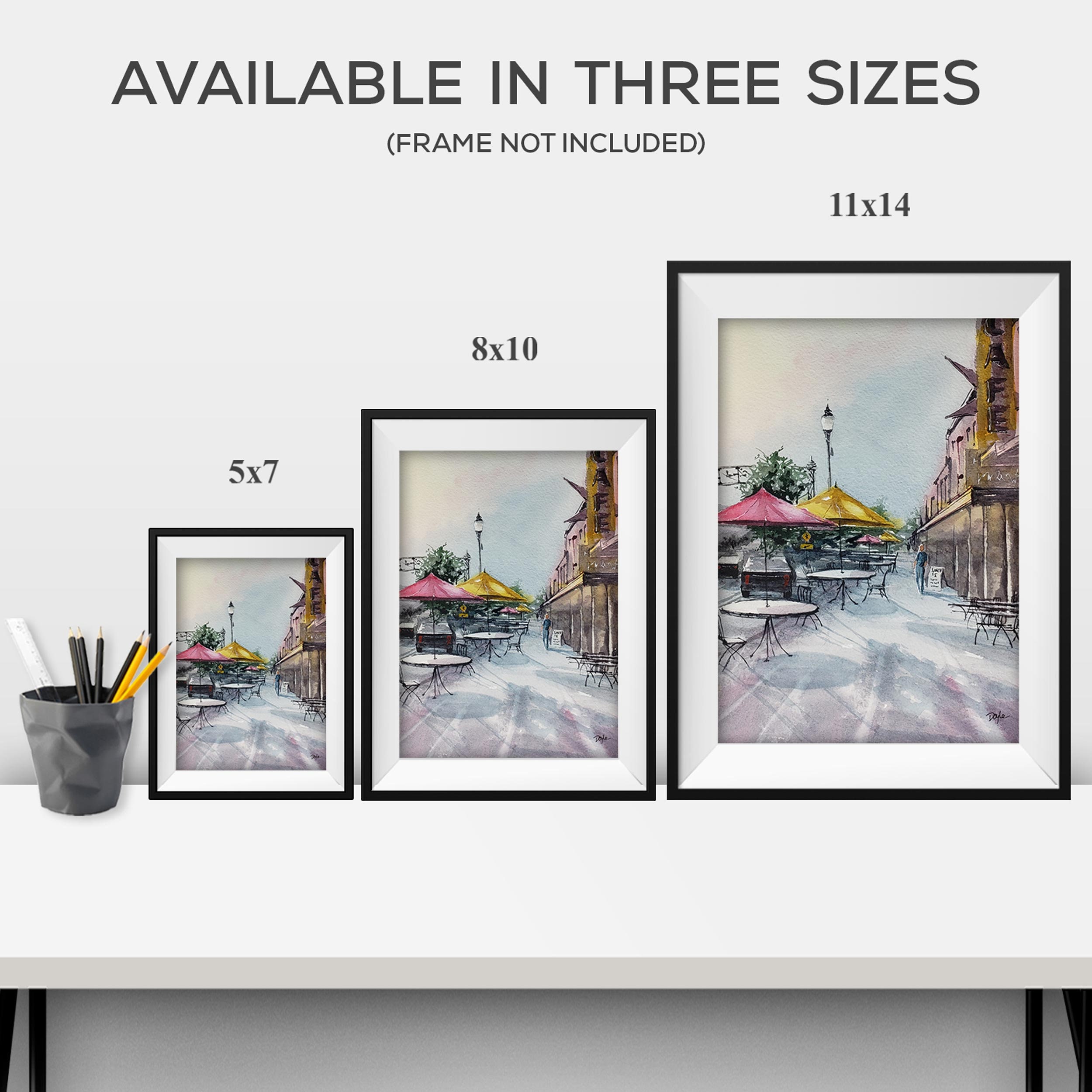 Logan Utah Center Street Watercolor Art Print - Logan Utah Art - Cache ...