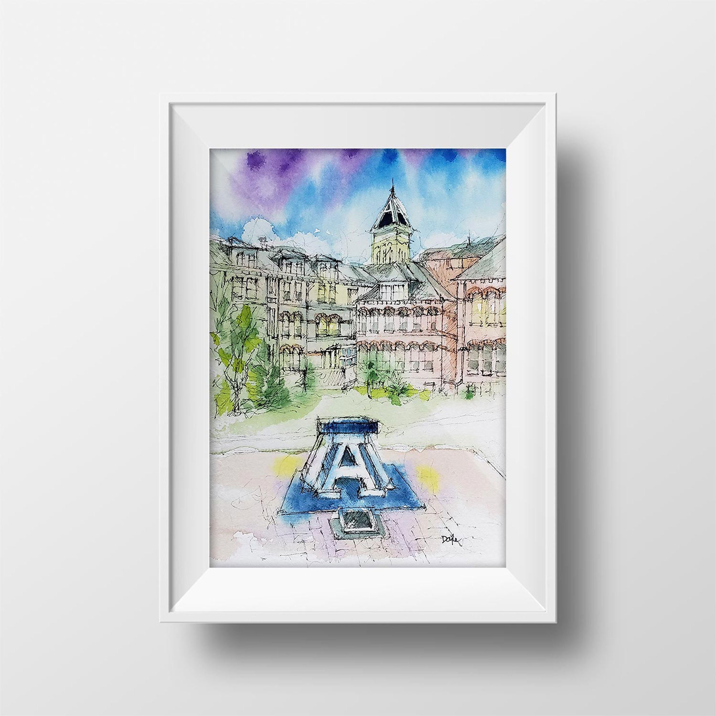 Utah State University Wall Art USU Art Prints USU Old Main | Etsy