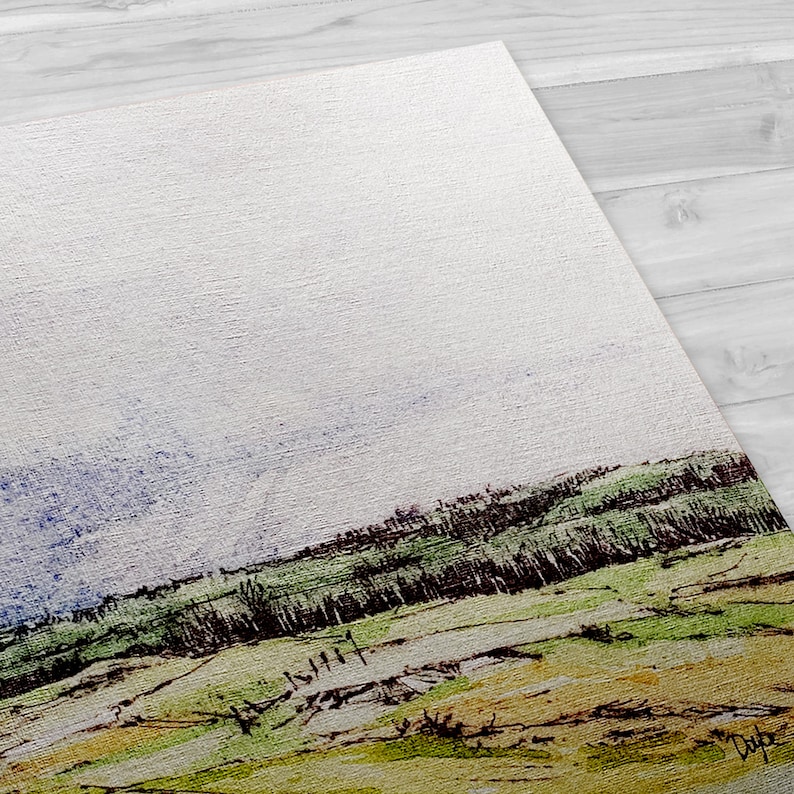 The Ghost Tree at Old Macdonald Watercolor Art Print, Bandon Dunes Golf ...
