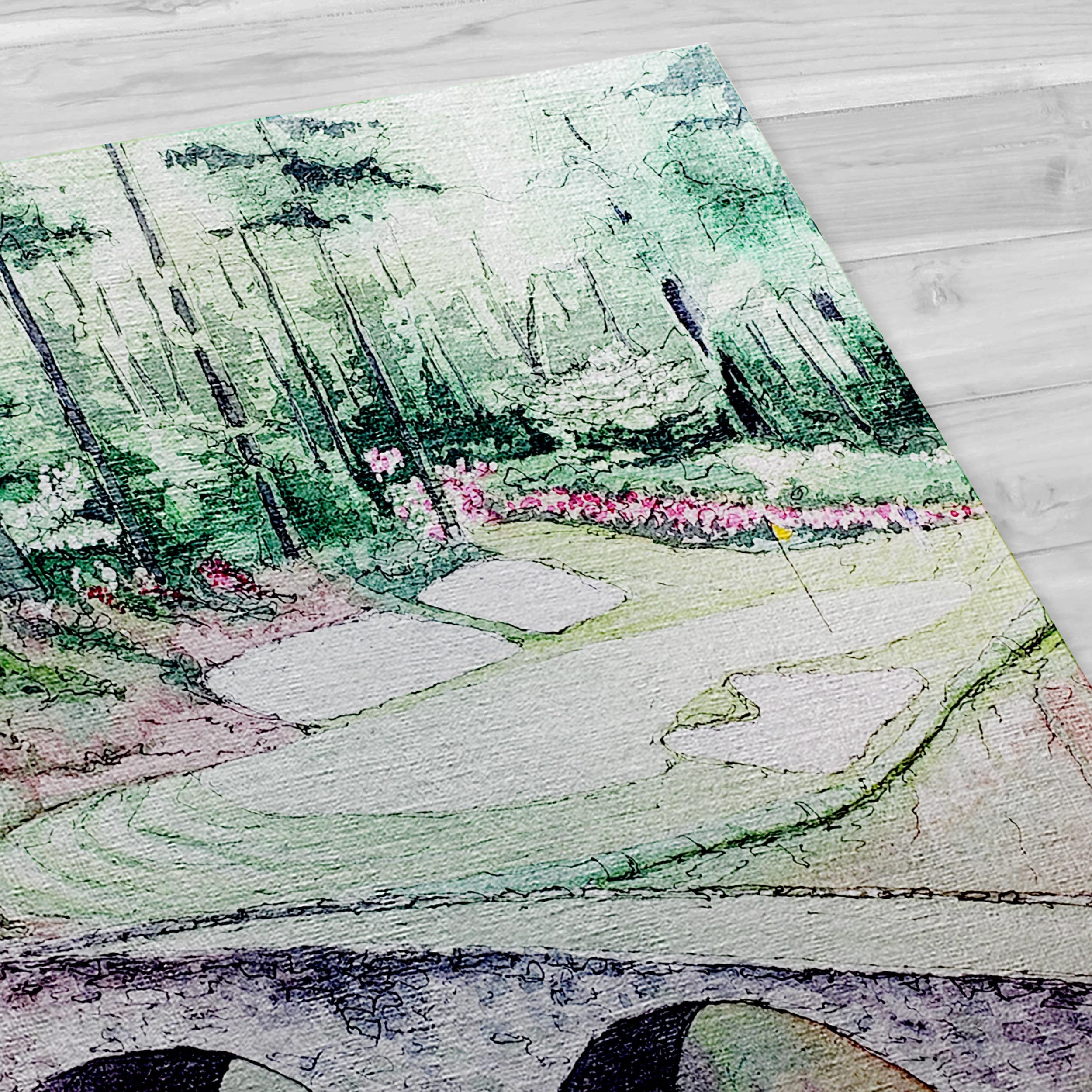Augusta National Hole #12 Watercolor - Augusta National Art Print ...