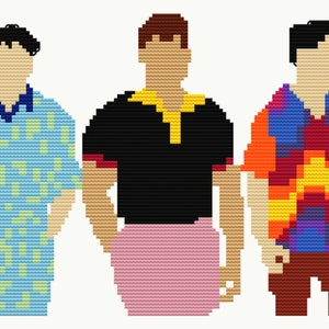 Jonas Brothers Sucker Cross Stitch Pattern | Needlepoint | Embroidery ...