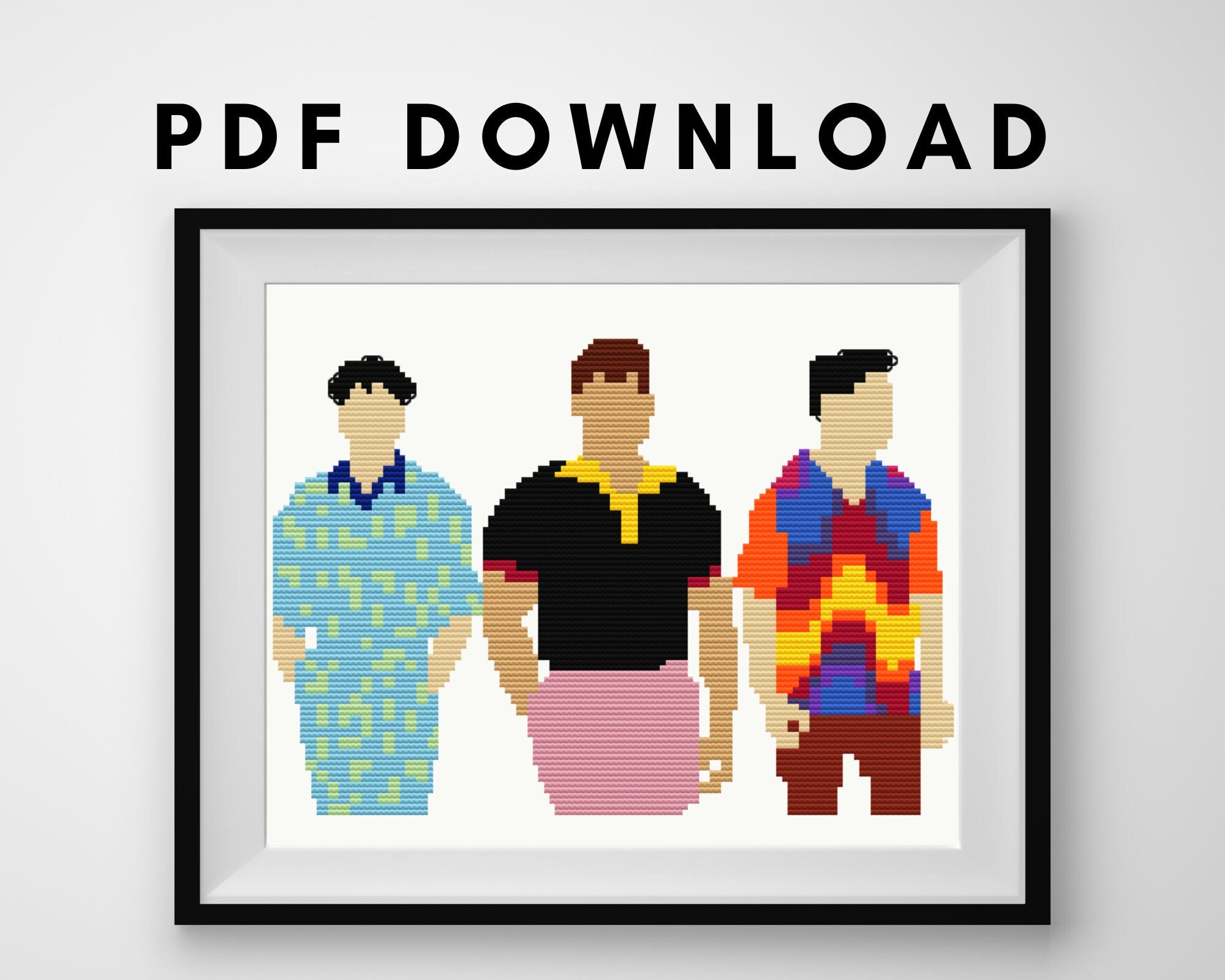 Jonas Brothers Sucker Cross Stitch Pattern | Needlepoint | Embroidery ...