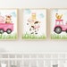 Farm Animals Nursery Wall Art Set of 3 Farm Nursery Prints - Etsy