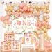 One Sweet Peach Birthday Decorations, Peach 1st Birthday Backdrop ...