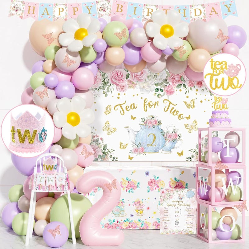 Tea Party Garland - Etsy