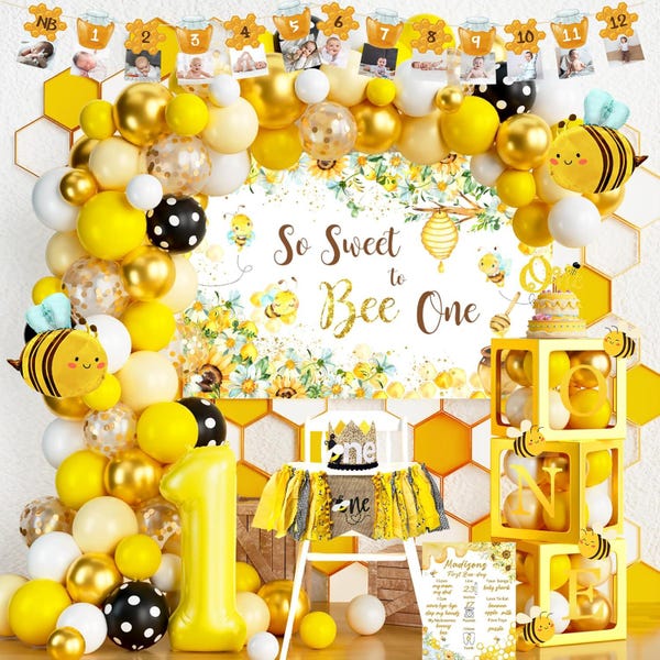 Honey Bee Balloons - Etsy