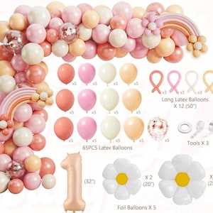 One Groovy Babe Birthday Decorations, Boho Hippie 1st Birthday Backdrop ...