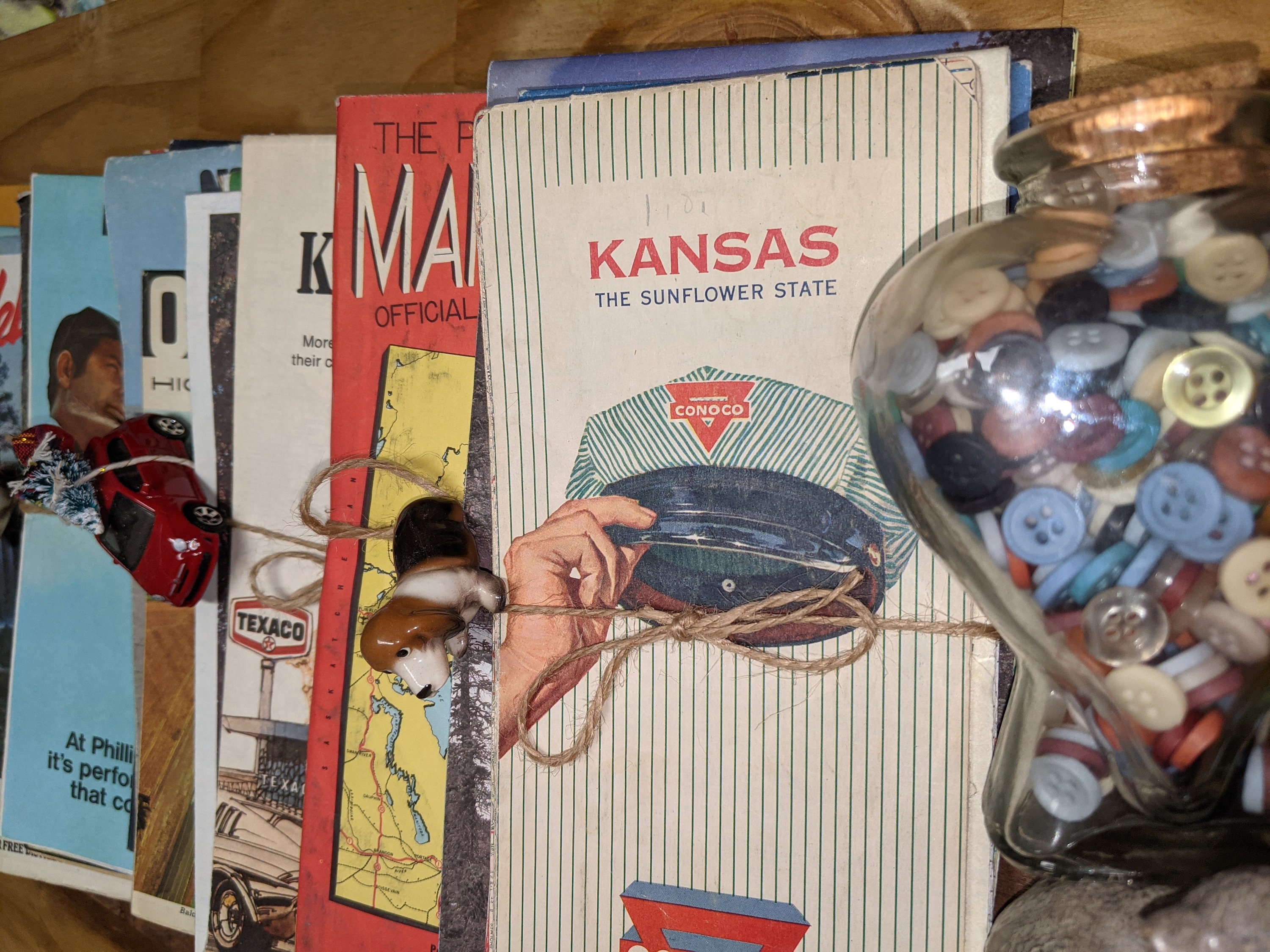 Six Vintage Random Road Maps Paper, Ephemera, Junk Journal ...