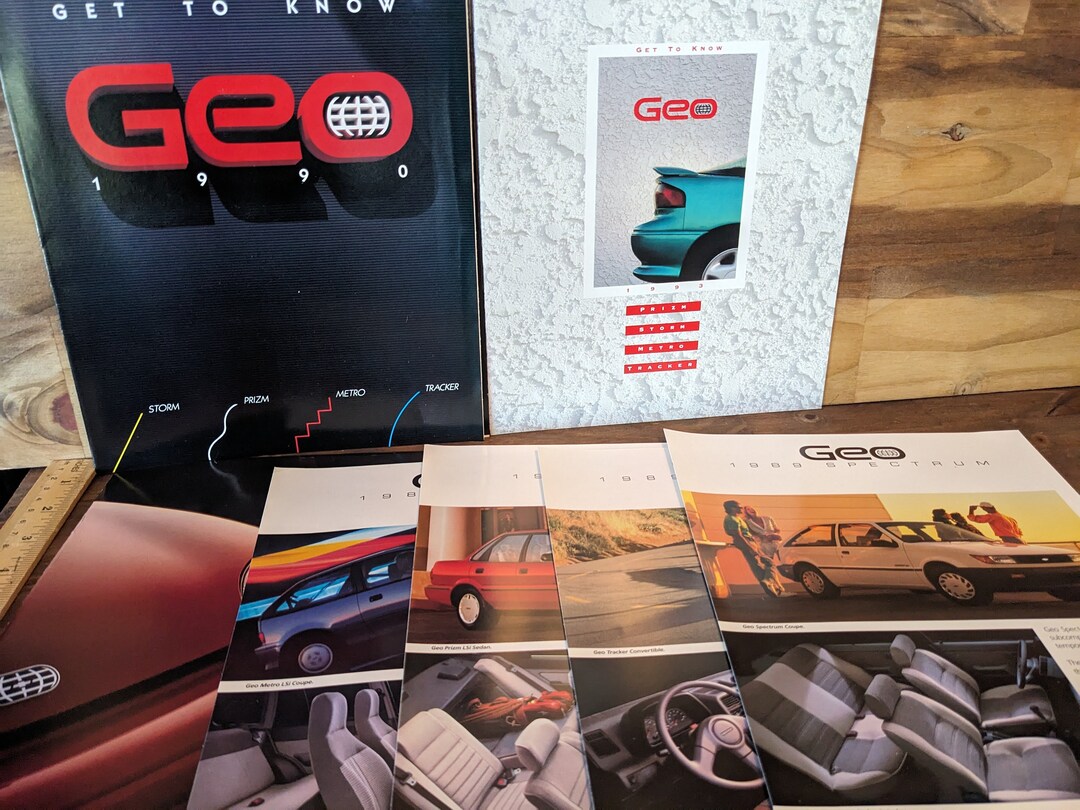 Choice of Vintage Geo Promo - Dealer - Car Sales - Brochure - Etsy