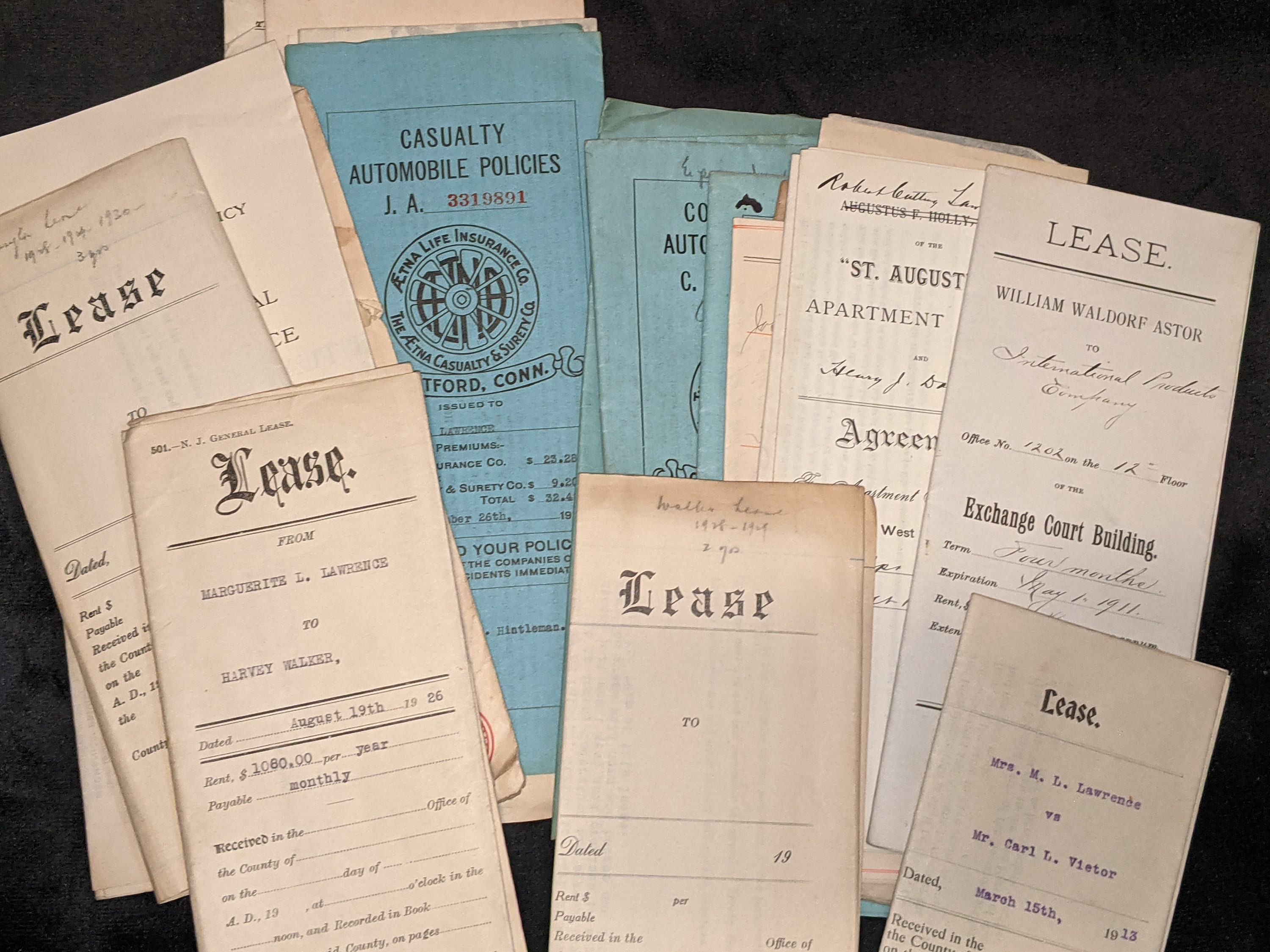 Vintage Antique Insurance Deed Lease Paper: Ephemera - Etsy