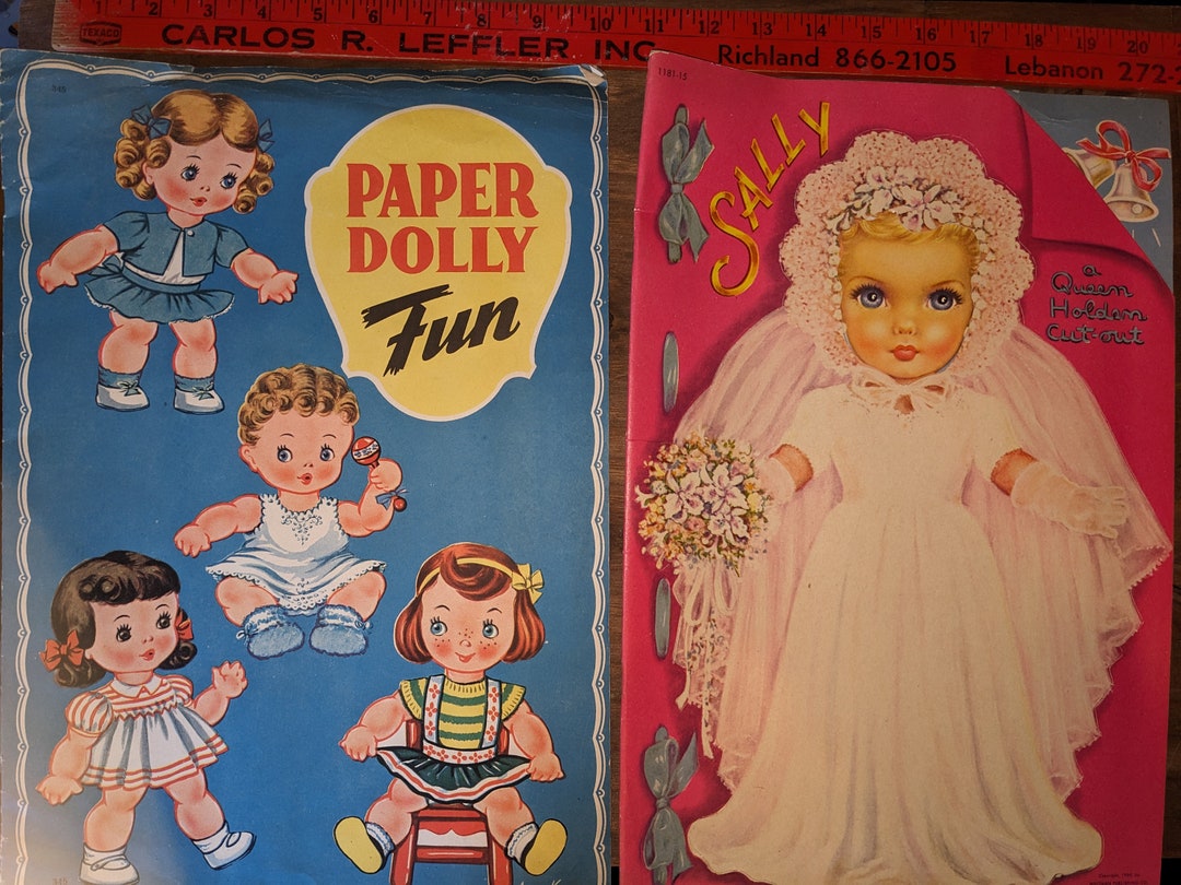 Choice of Vintage Paper Doll Book - Etsy