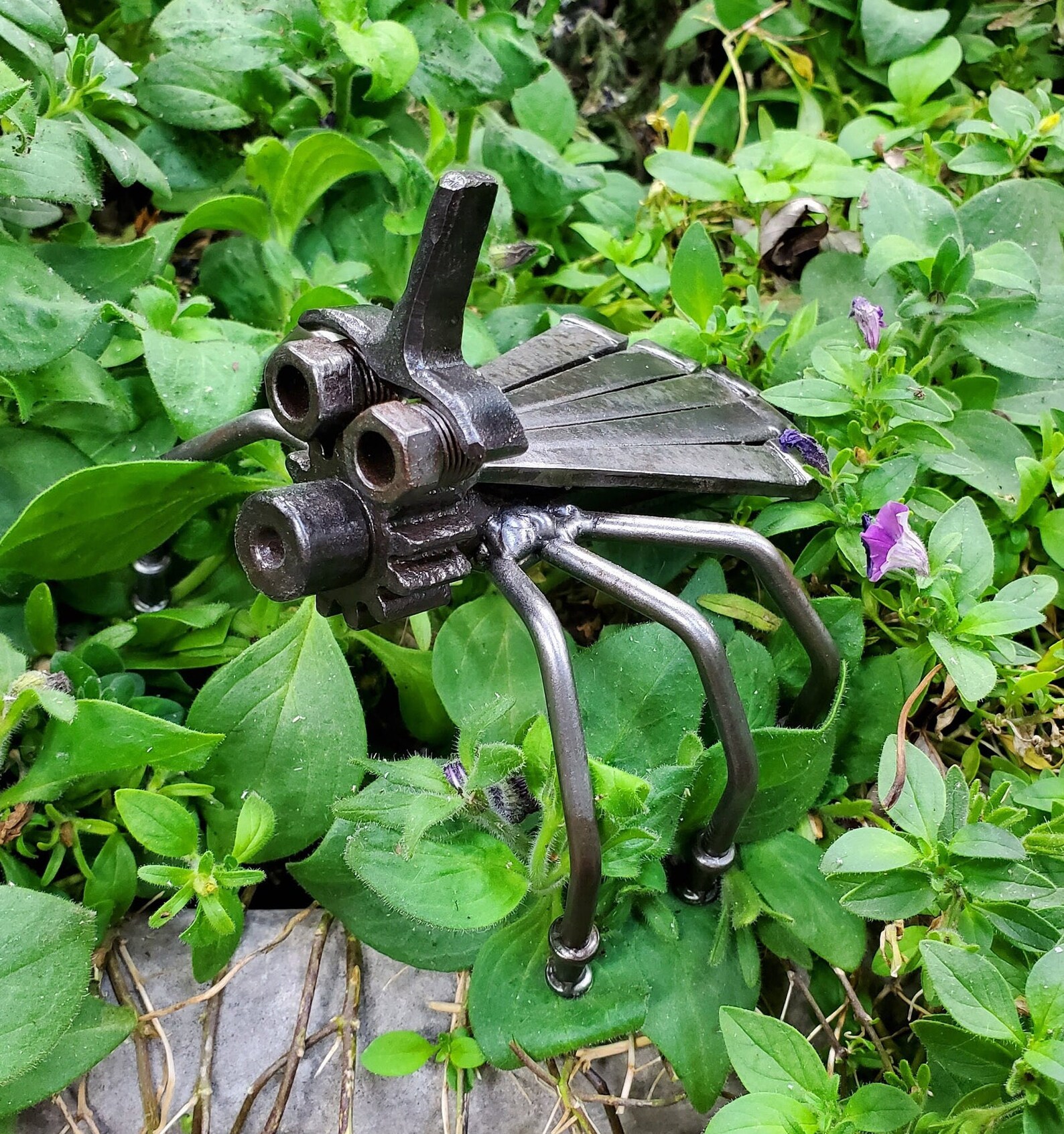 Industrial Steampunk Insect Repurposed Metal Art Garden - Etsy
