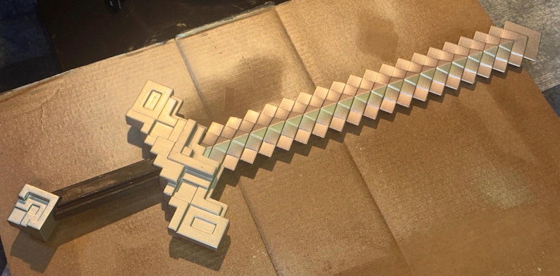 3D Printed Minecraft Sword - Etsy